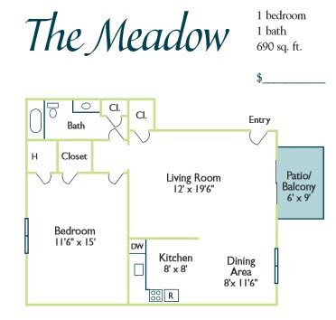 Floor Plans of Springside Manor in Shillington, PA